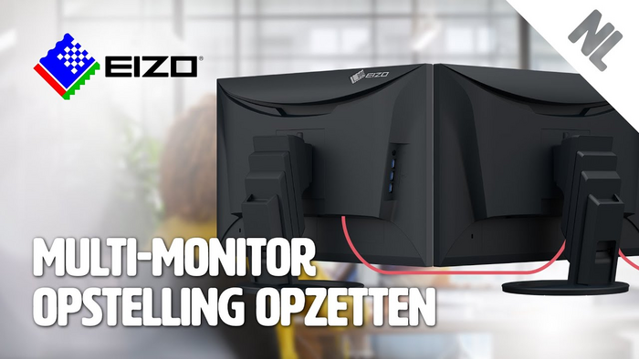 De ideale opstelling van een kantoormonitor